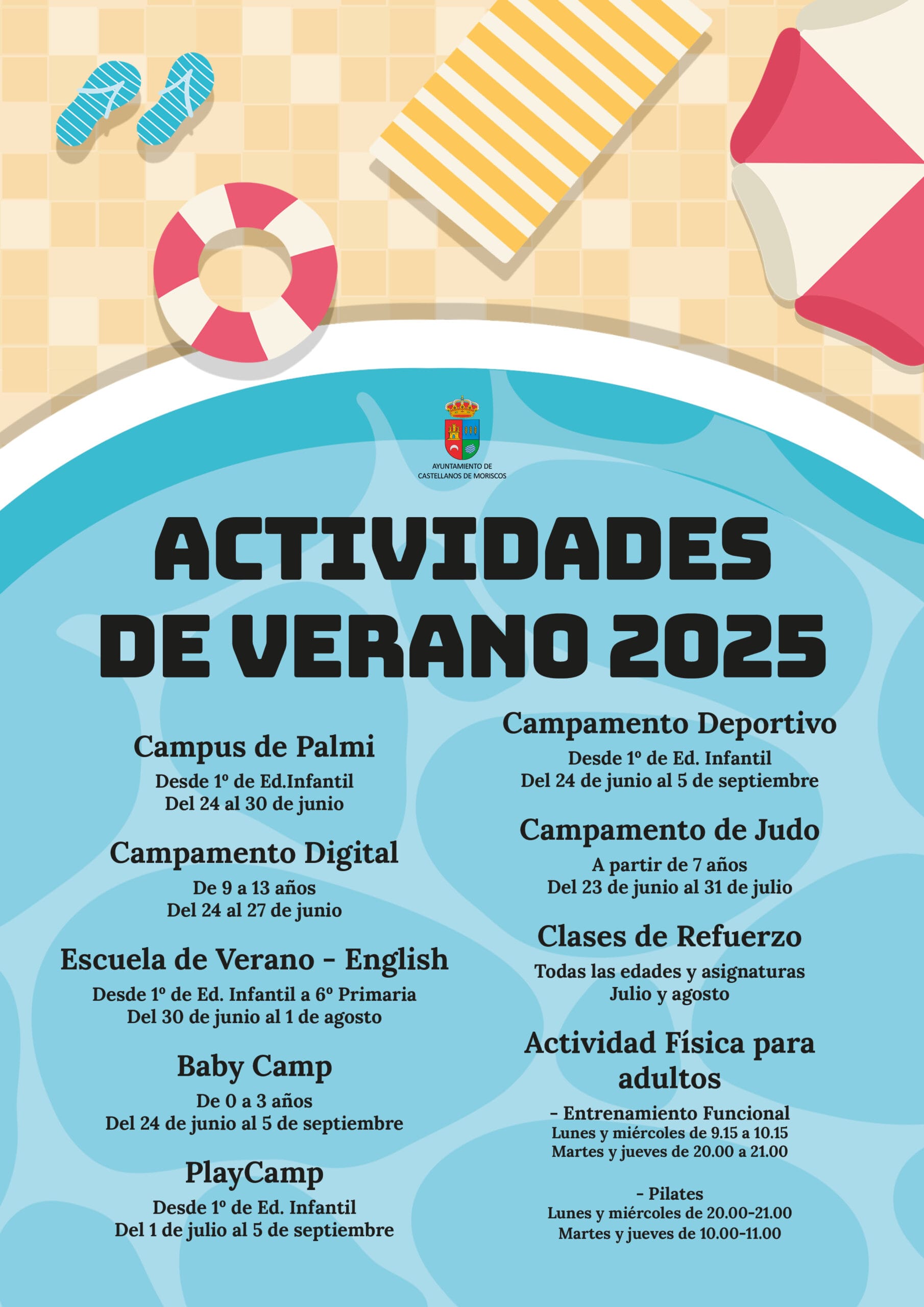 ACTIVIDADES DE VERANO 2025 - Cultura Castellanos de Moriscos